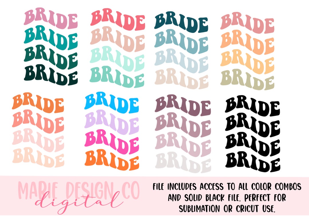 Bride Svg, Bride Svg for Shirt, Retro Bride Svg, Bride Cut File for ...