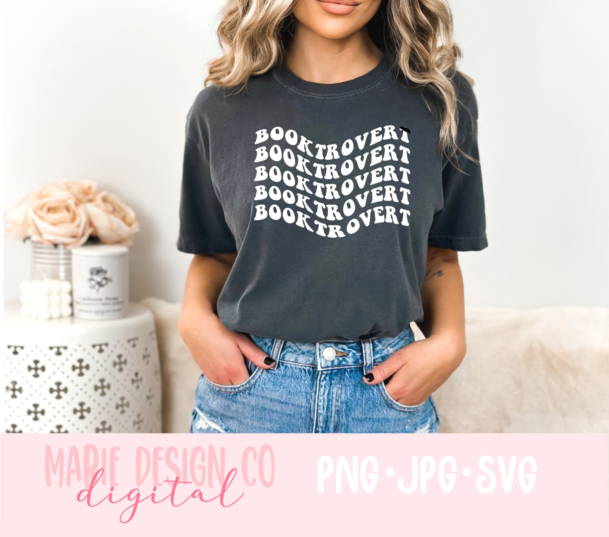 Booktrovert Svg, Retro Book Lover Svg, Svg for Book Lovers, Book Shirt ...