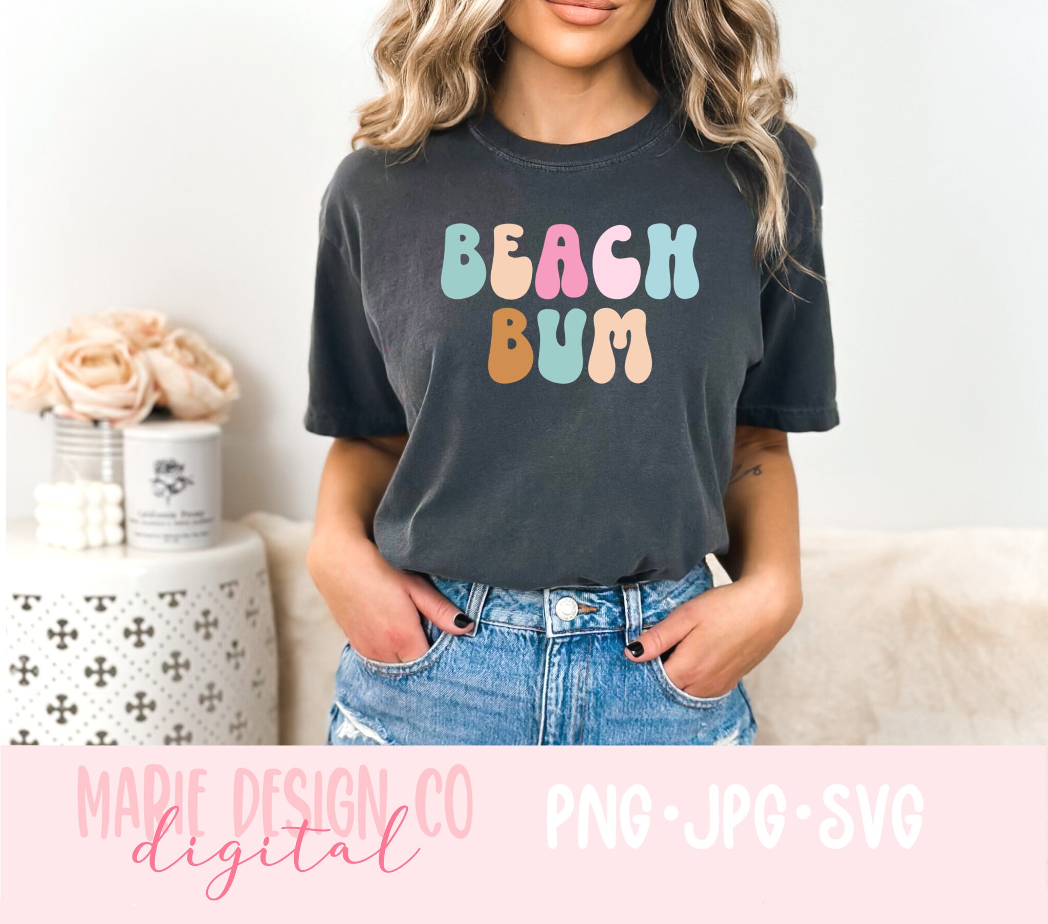 Beach Bum Svg Beach Babe Png Beach Tshirt Designs Summer - Etsy