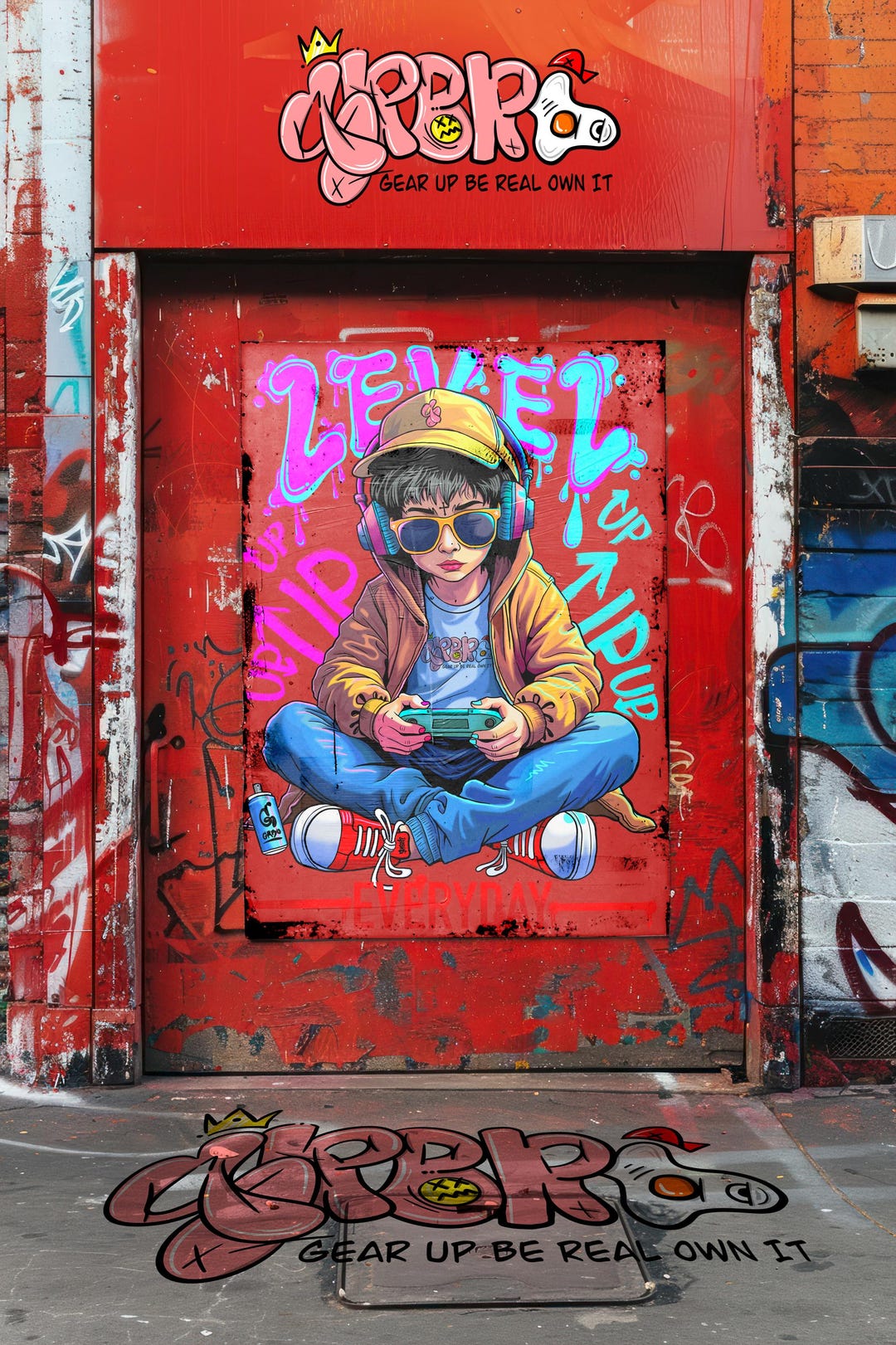 Neon Gamer Boy Digital Art | Streetwear & Gaming Culture | 4096 X 5734 ...