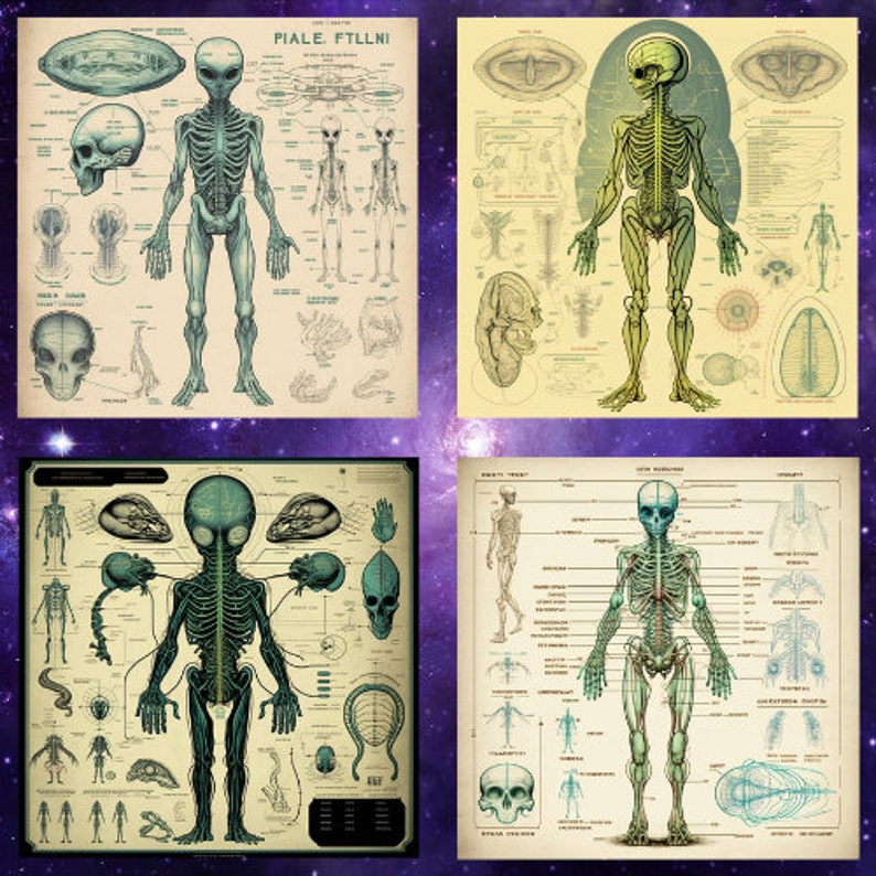 13 High Quality Alien Anatomy PNG Images High Definition - Etsy