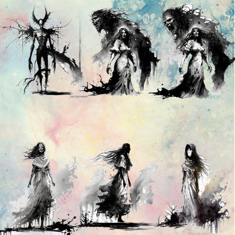 30 Pack Horror Collector Digital Clip Art Commercial Use - Etsy