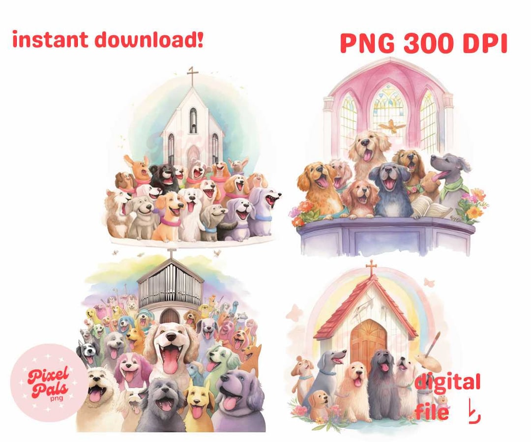 Dogs in Church | Christian Dogs | Dogs Worshipping Jesus | Faith Dogs ...