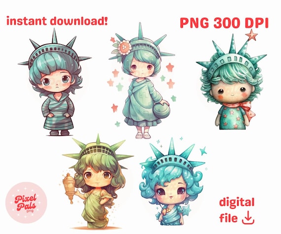 Statue Of Liberty Cartoon Cute