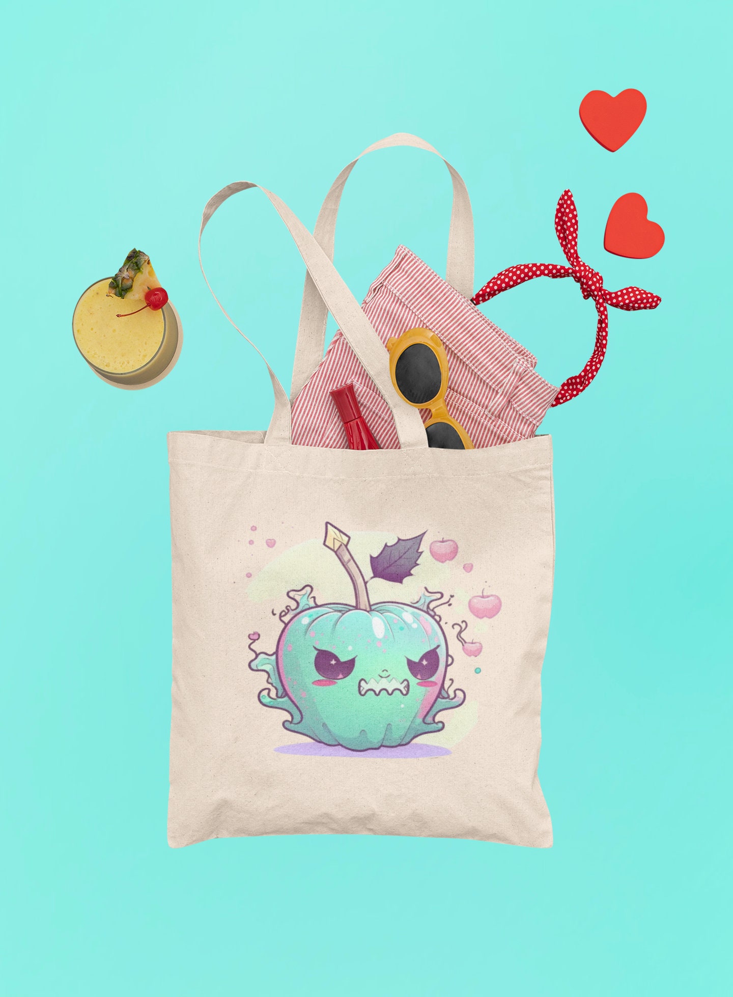 Kawaii Chibi Poison Apple Digital Download Scrapbook Clipart - Etsy