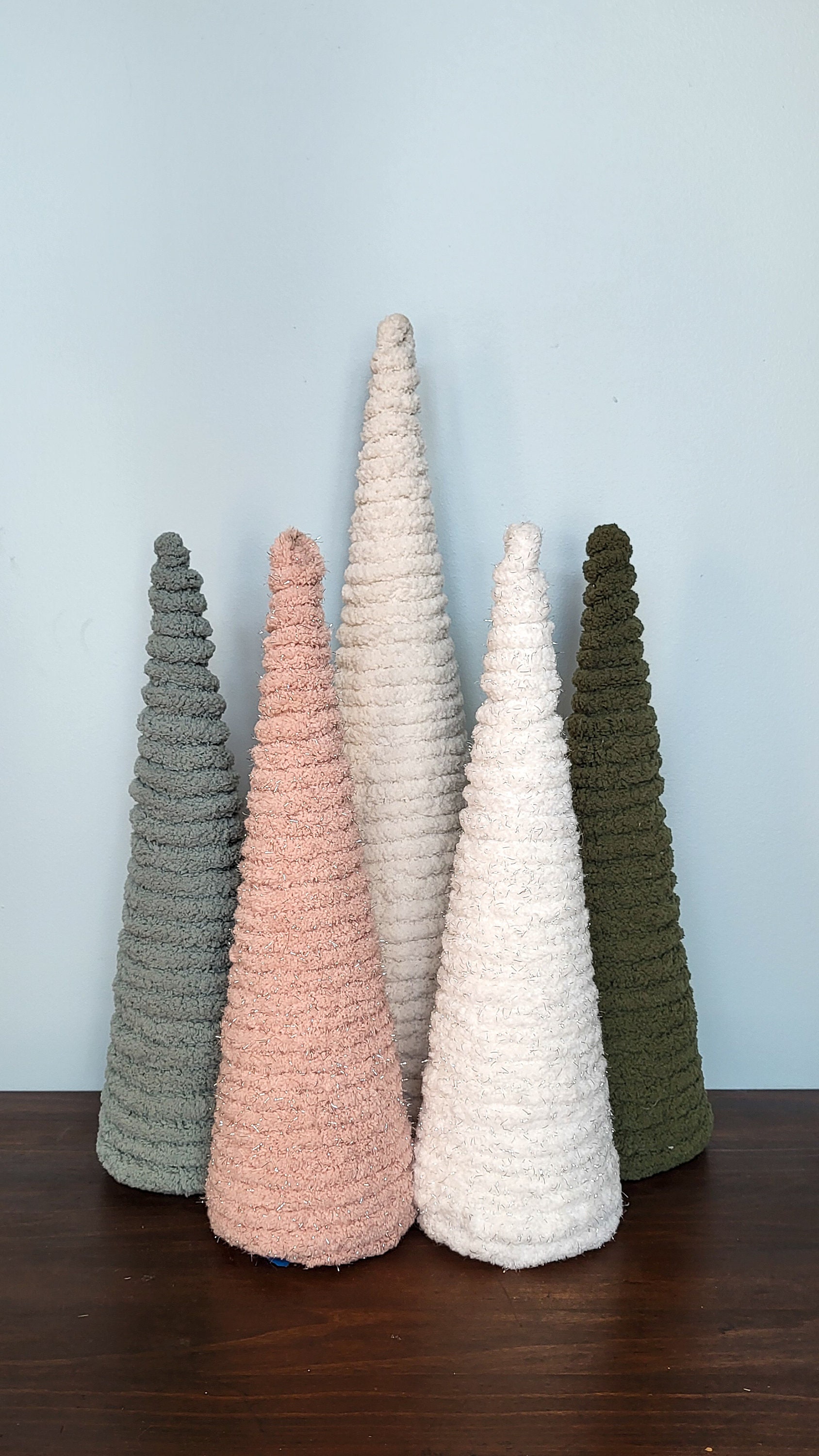 Yarn Tree, Cone Tree, Christmas Decor, Holiday Decor, Home Decor - Etsy