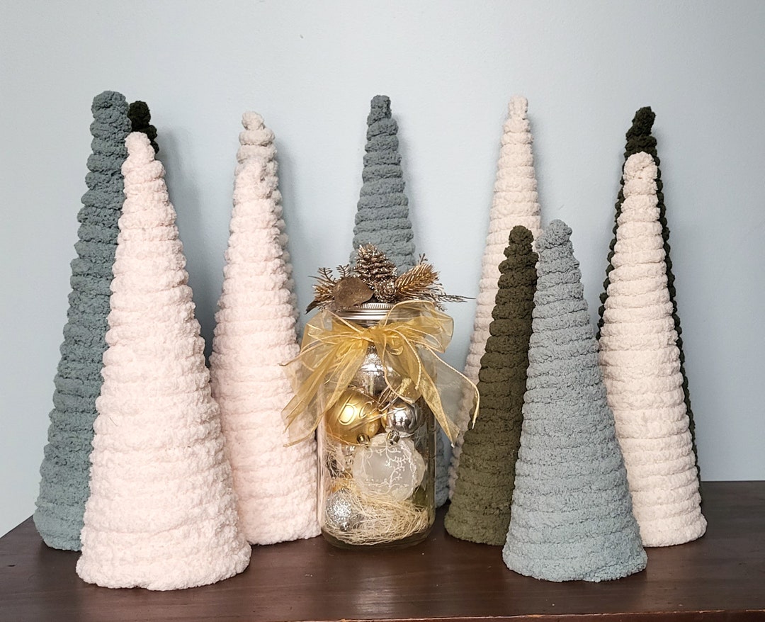 Yarn Tree, Christmas Decor, Cone Tree 3 Sizes, Home Decor - Etsy
