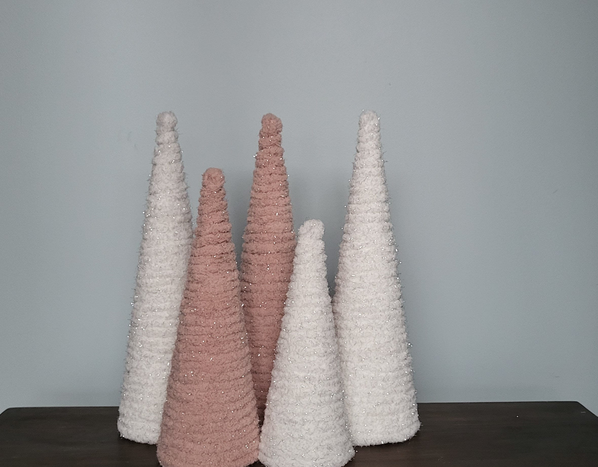 Yarn Tree Sparkly 3 Sizes / Pink Yarn Tree / White Sparkly Yarn Tree ...