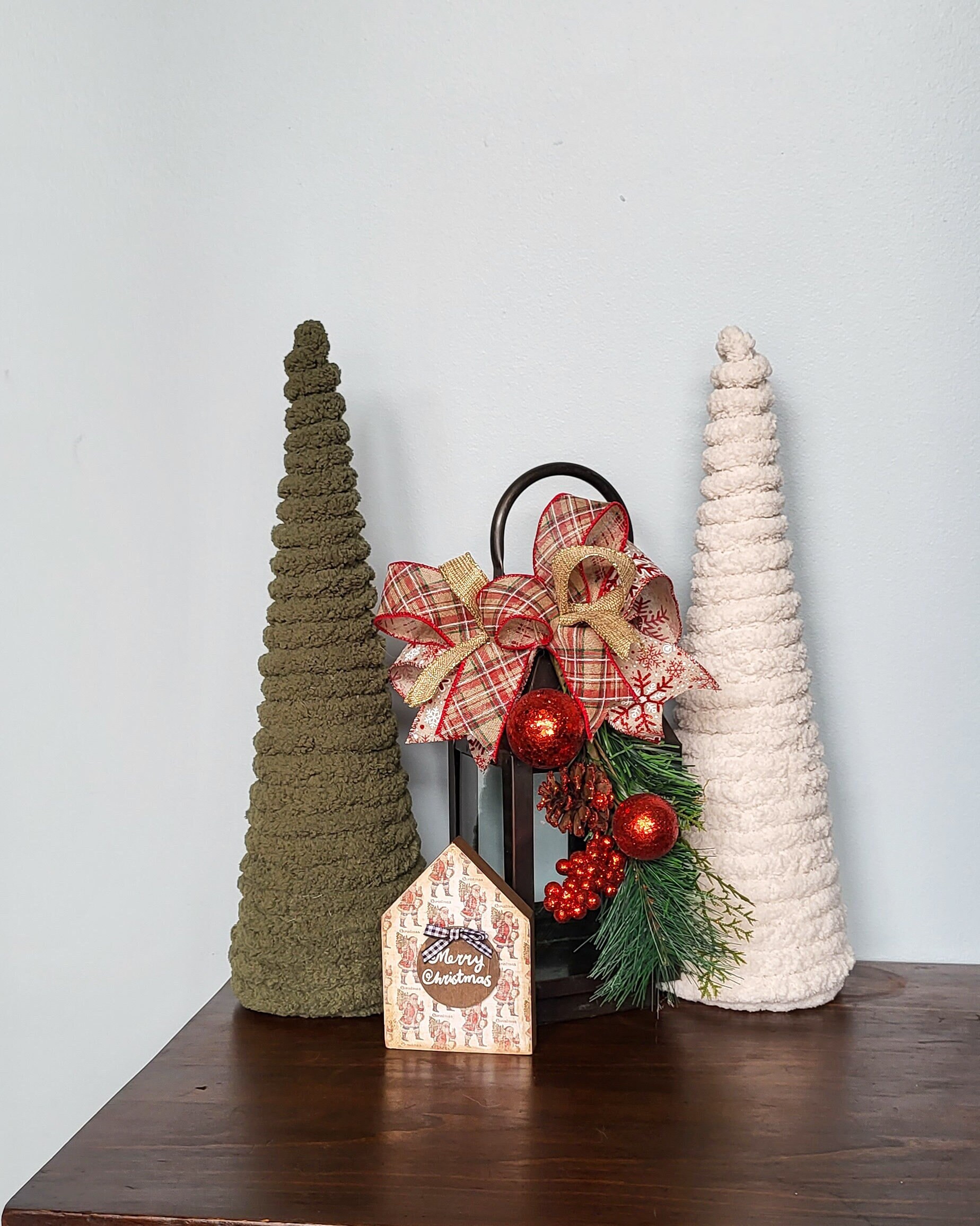 Yarn Tree, Cone Tree, Christmas Decor, Holiday Decor, Home Decor - Etsy