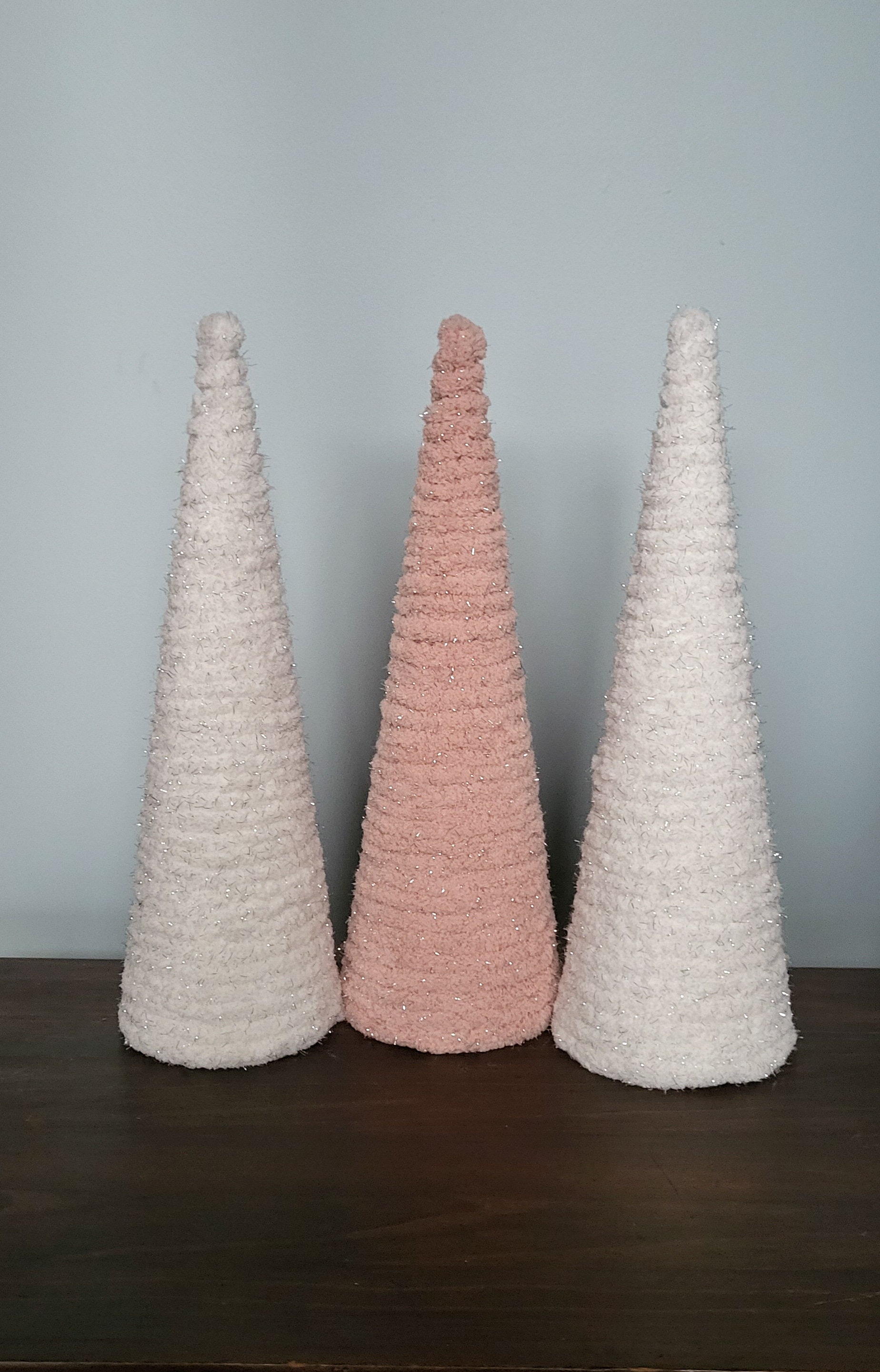Yarn Tree Sparkly 3 Sizes / Pink Yarn Tree / White Sparkly Yarn Tree ...