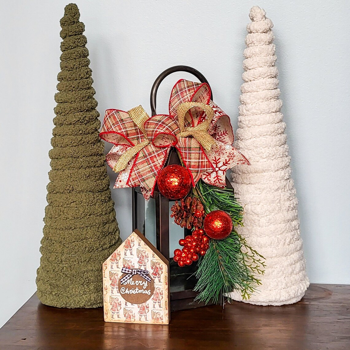 Yarn Tree, Christmas Decor, Cone Tree 3 Sizes, Home Decor - Etsy