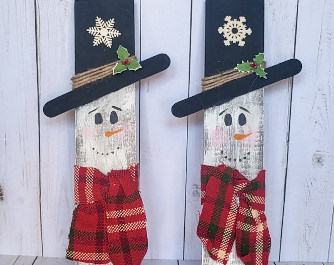 Snowman Leaner/ Winter Decor/ Christmas Decor - Etsy