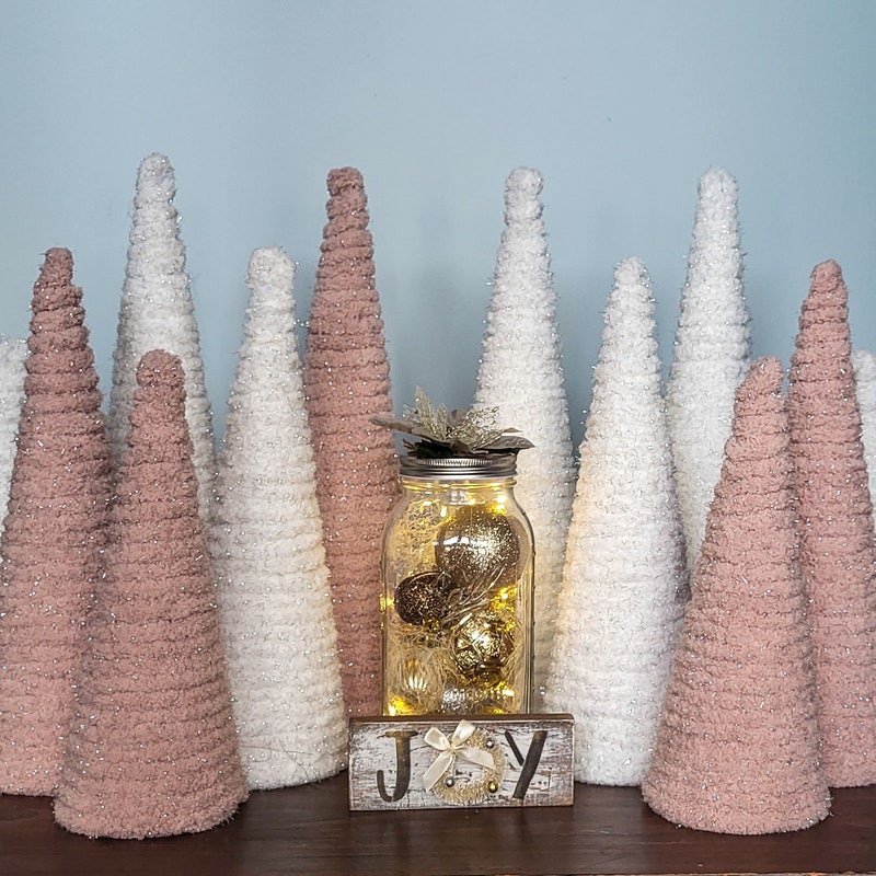 White Yarn Trees - Etsy