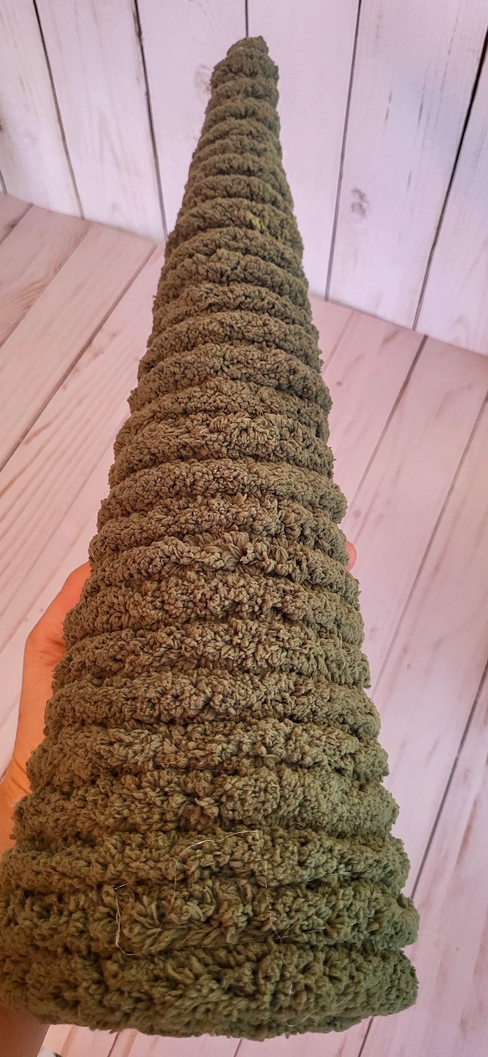Fuzzy Yarn Christmas Tree: Cozy Holiday Decor - Etsy