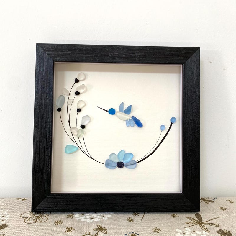 Seaglass Hummingbird - Etsy