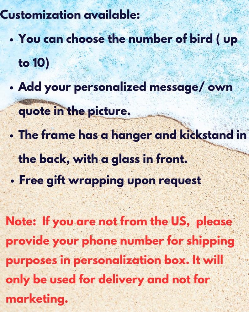 Dear Tobe Different- Rainbow Bird - Handmade Sea Glass Frame - Birds on ...