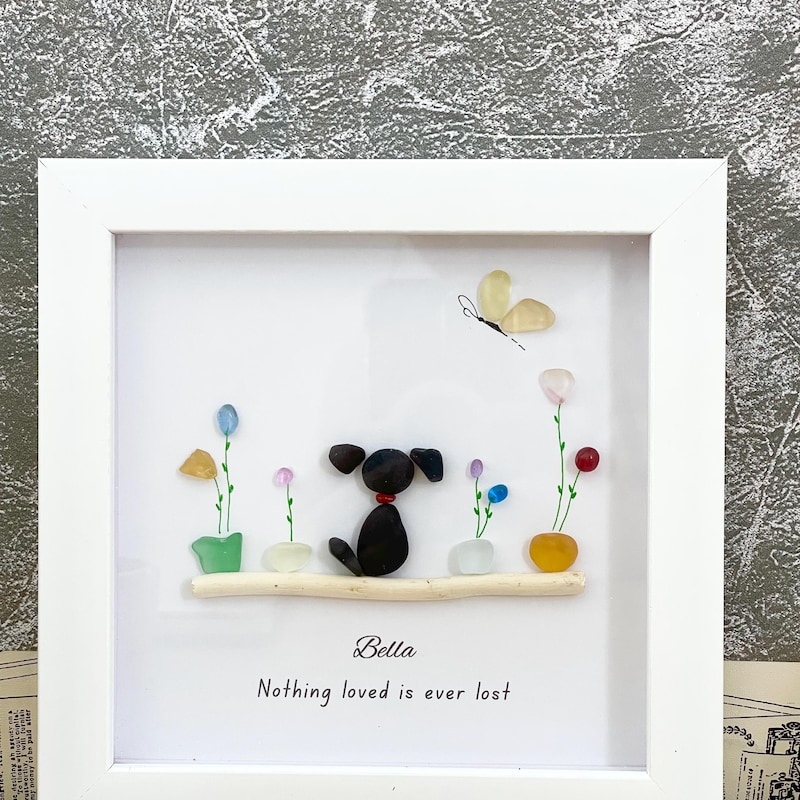 Sea Art Glass Dog - Etsy UK