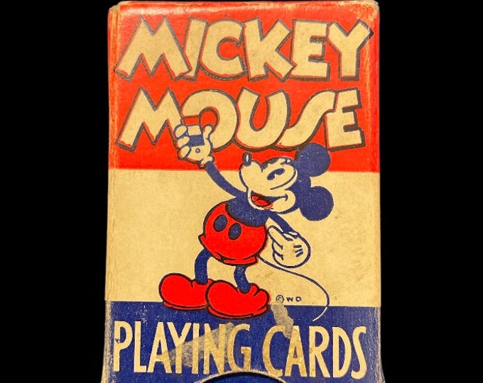 Antique Mickey Mouse Playing Cards Circa 1930s-1940s - Etsy