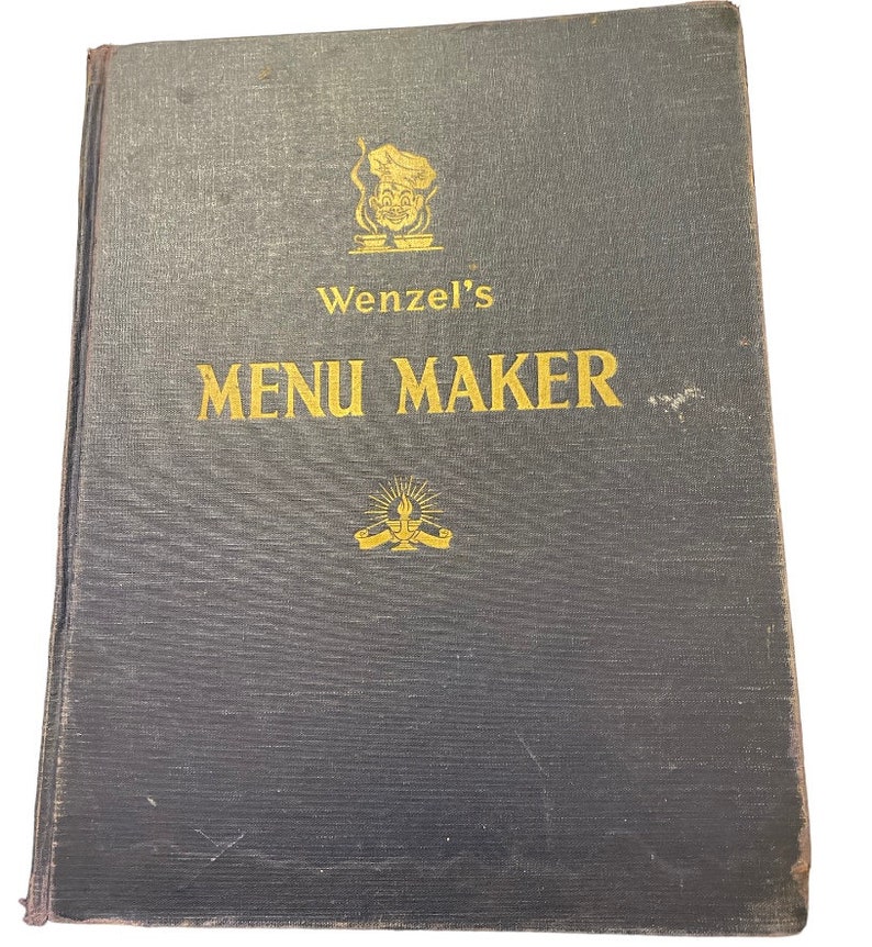 Wenzel's Menu Maker First Edition 1947 - Etsy
