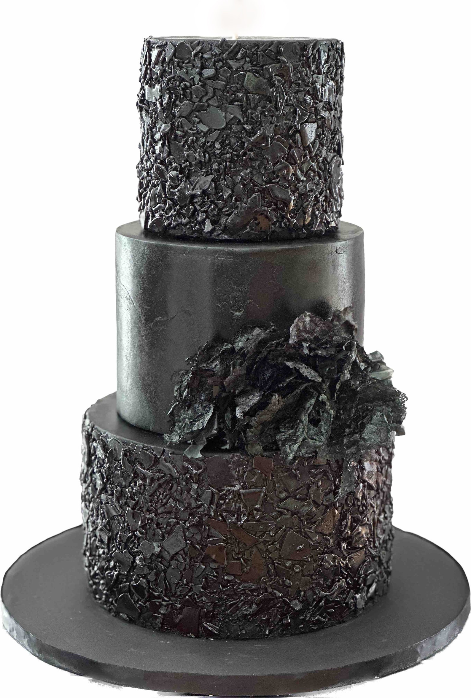 Black Decorative Cake - Etsy