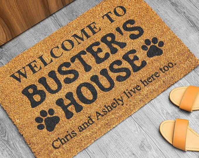 Welcome Mat for Dog-door Mat for Dogs-personalized Door Mat-custom ...