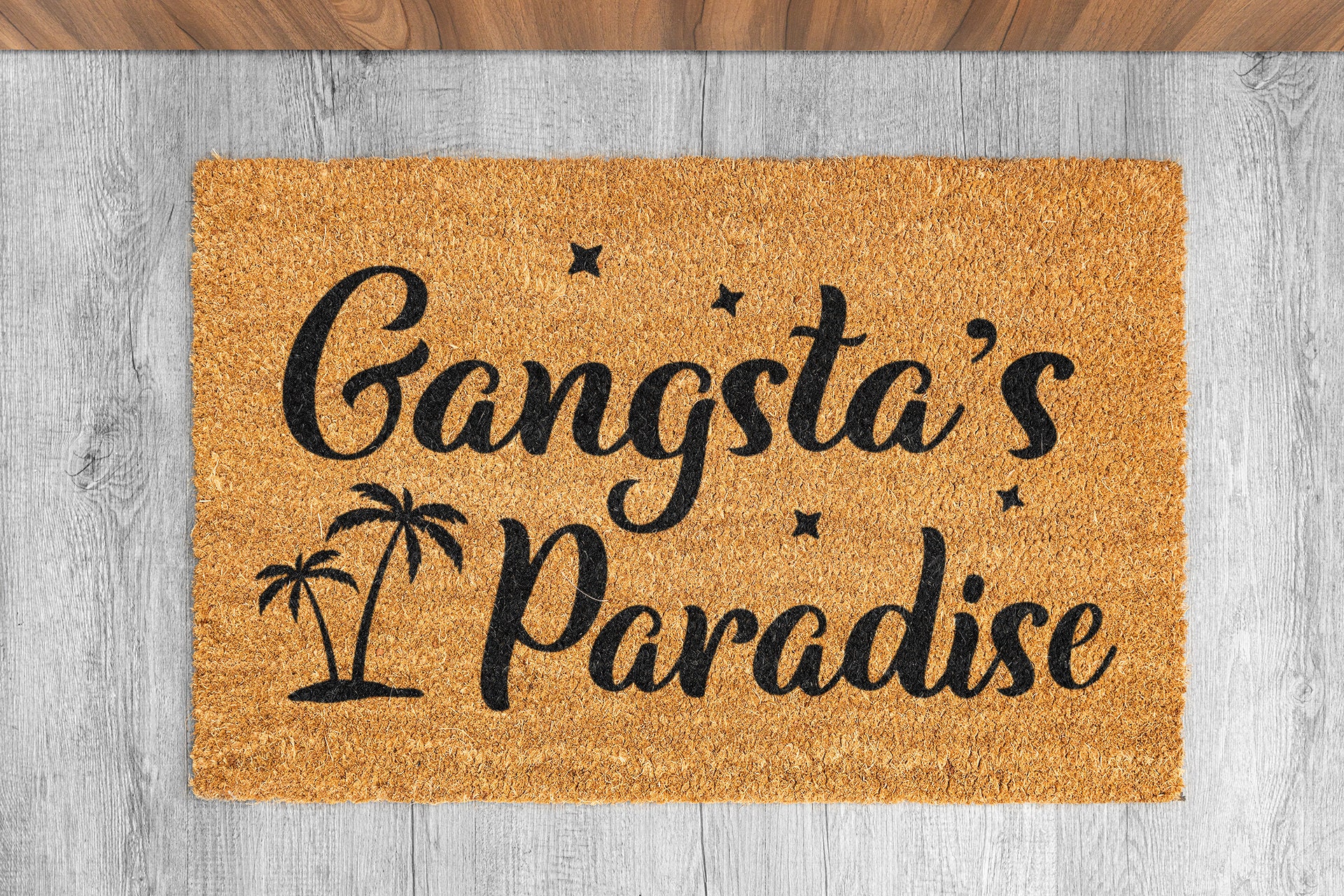 Gangsta's Paradise Doormat, Funny Doormat, Housewarming Gift, Welcome ...