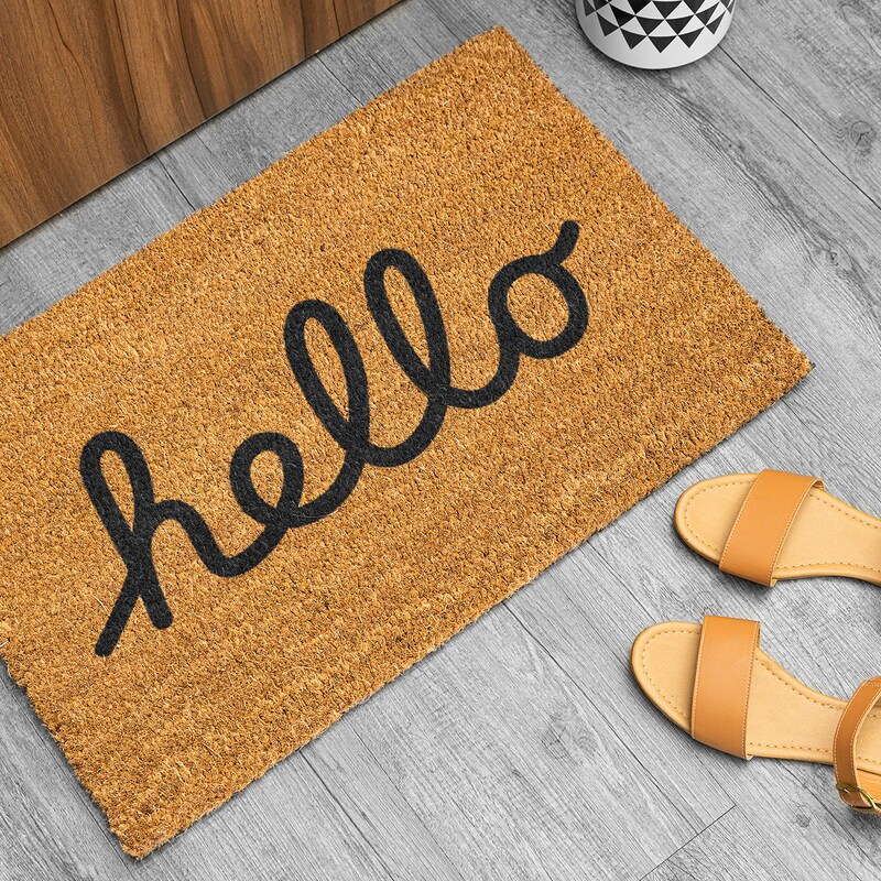 Hello Doormat - Etsy
