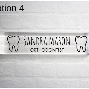 Personalized Dental Name Plate, Dentist Medical Physician Desk Name ...