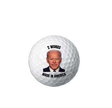 Joe Biden Hit Here Golf Ball, Funny Joe Biden Golf Ball, Joe Biden Golf ...