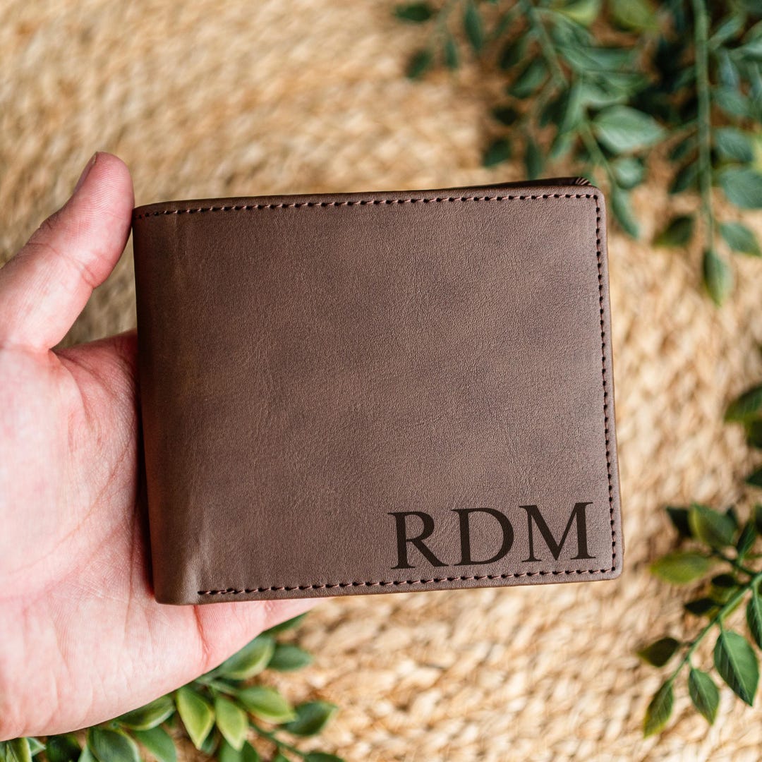 Personalized Leather Wallet Mens Wallet Leather Personalized Wallets ...