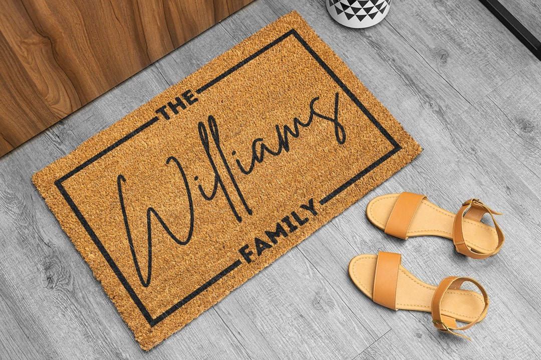 Personalized Doormat Custom Welcome Mat Personalized Porch Decor Custom ...