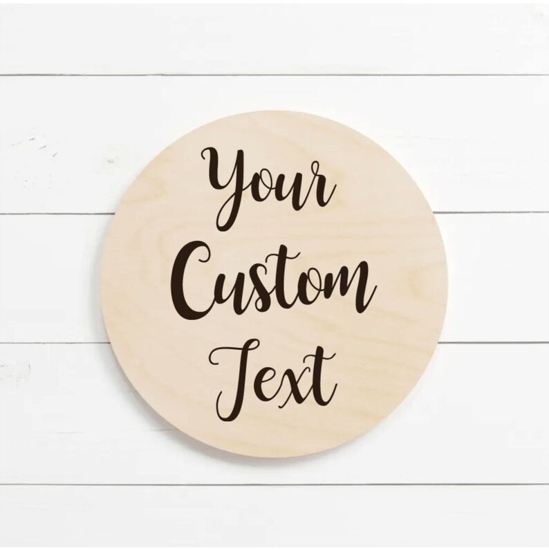 Small Wood Circle Engraved Wood Circle Wood Circle Custom - Etsy