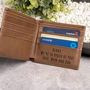 Kids Personalized Wallets, Wallet for Son Gift From Mom to Son Monogram ...