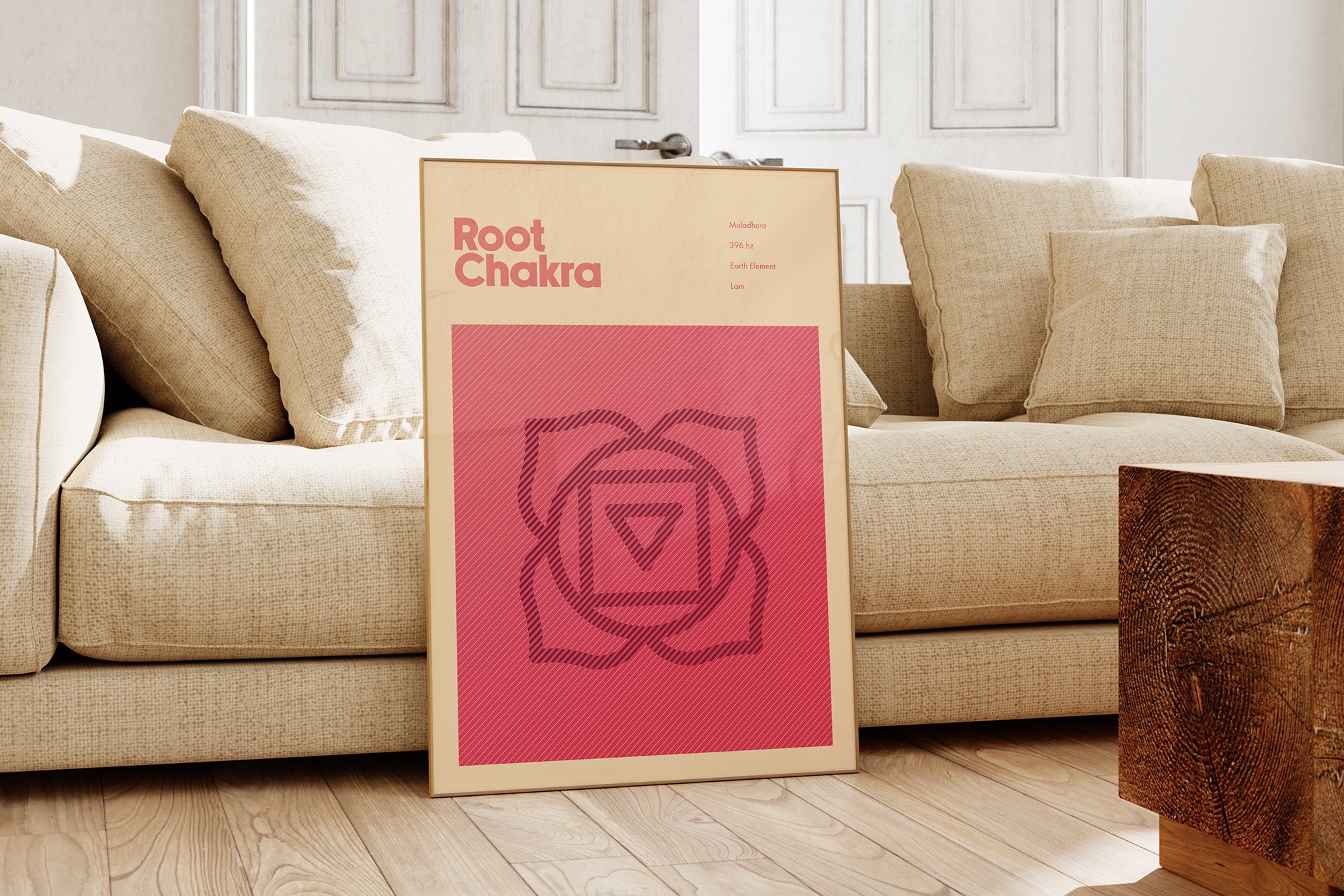 Root Chakra Poster Digital Download Mindfulness Artwork Yoga Home Decor ...