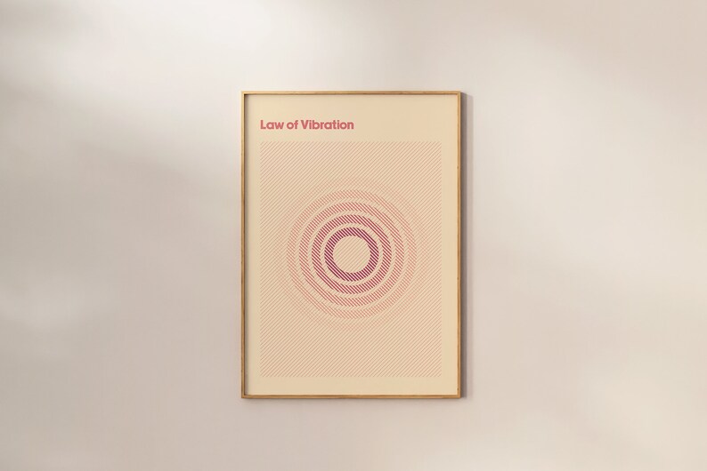 Law of Vibration Poster Instant Digital Download Art Poster Universal ...