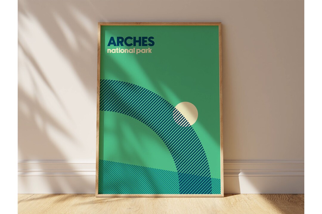 Arches Print National Park Poster Hiking Wall Art Arches National Park ...