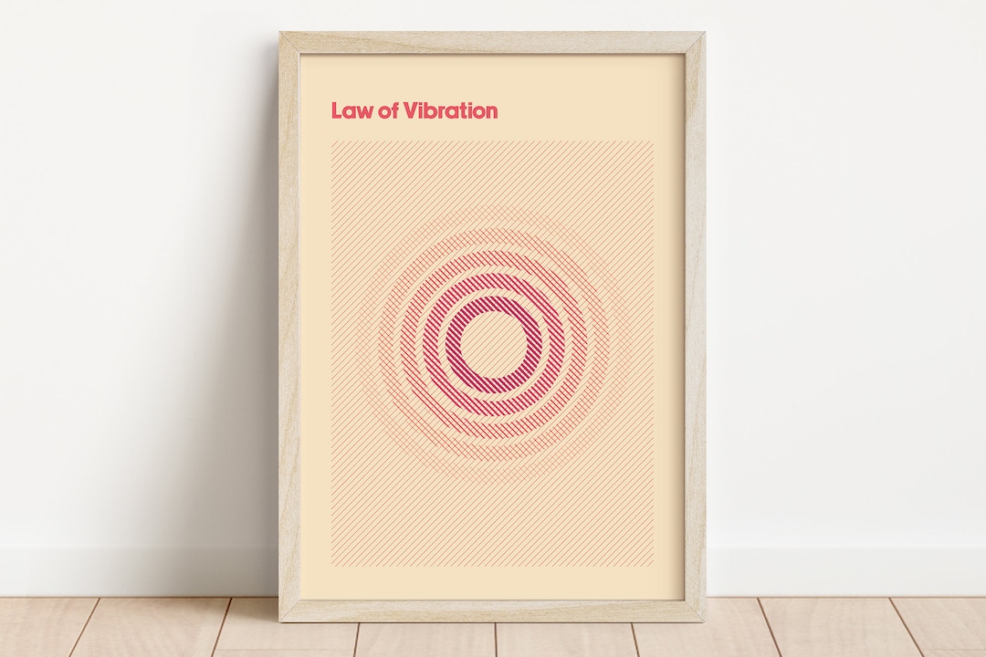 Law of Vibration Poster Instant Digital Download Art Poster Universal ...