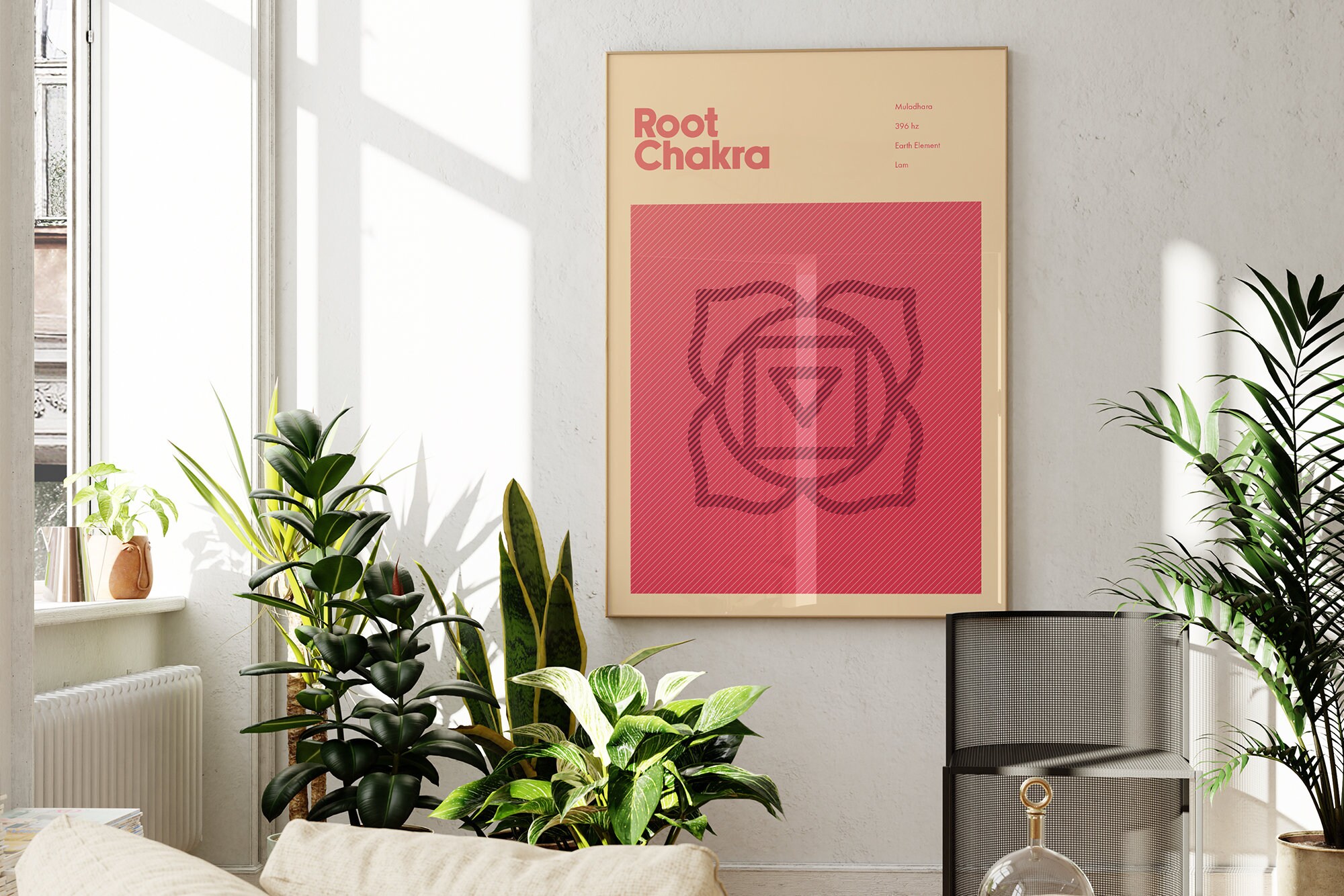 Root Chakra Poster Digital Download Mindfulness Artwork Yoga Home Decor ...