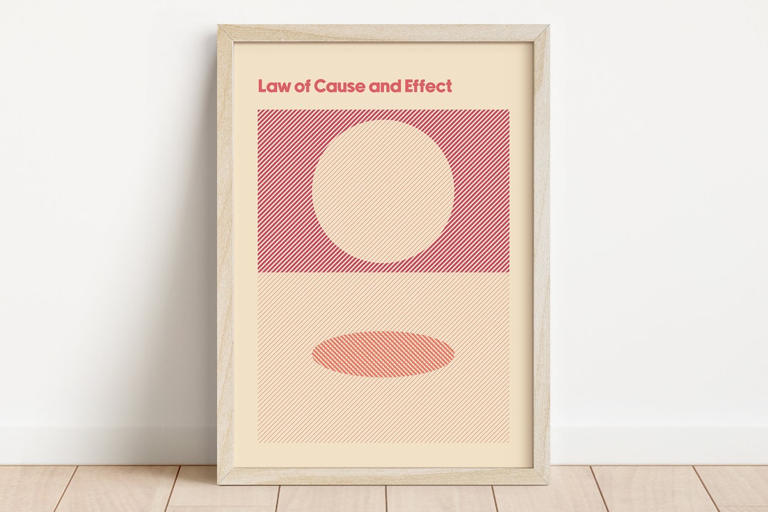 Law of Cause and Effect Poster Instant Digital Download Poster ...