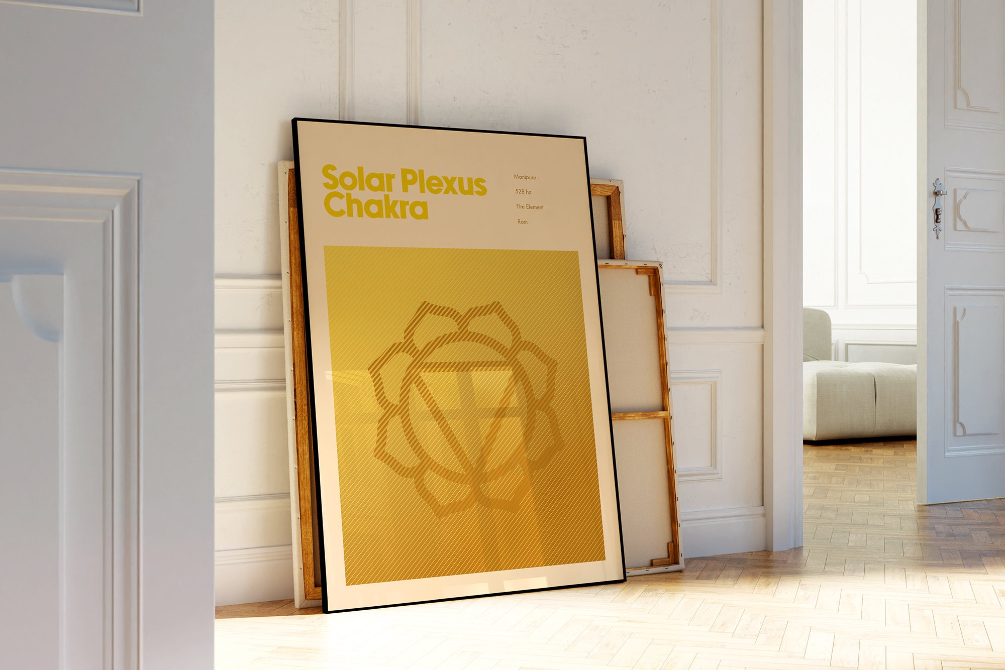 Solar Plexus Chakra Printable Artwork Mindfulness Poster Wellness Home ...