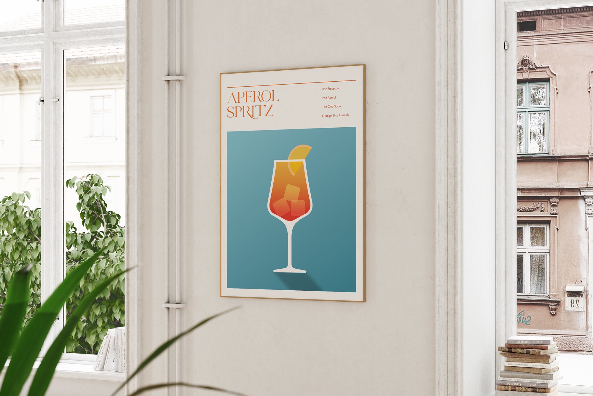 Aperol Spritz Wall Art Mixology Poster Bar Cart Print Cocktail Home ...