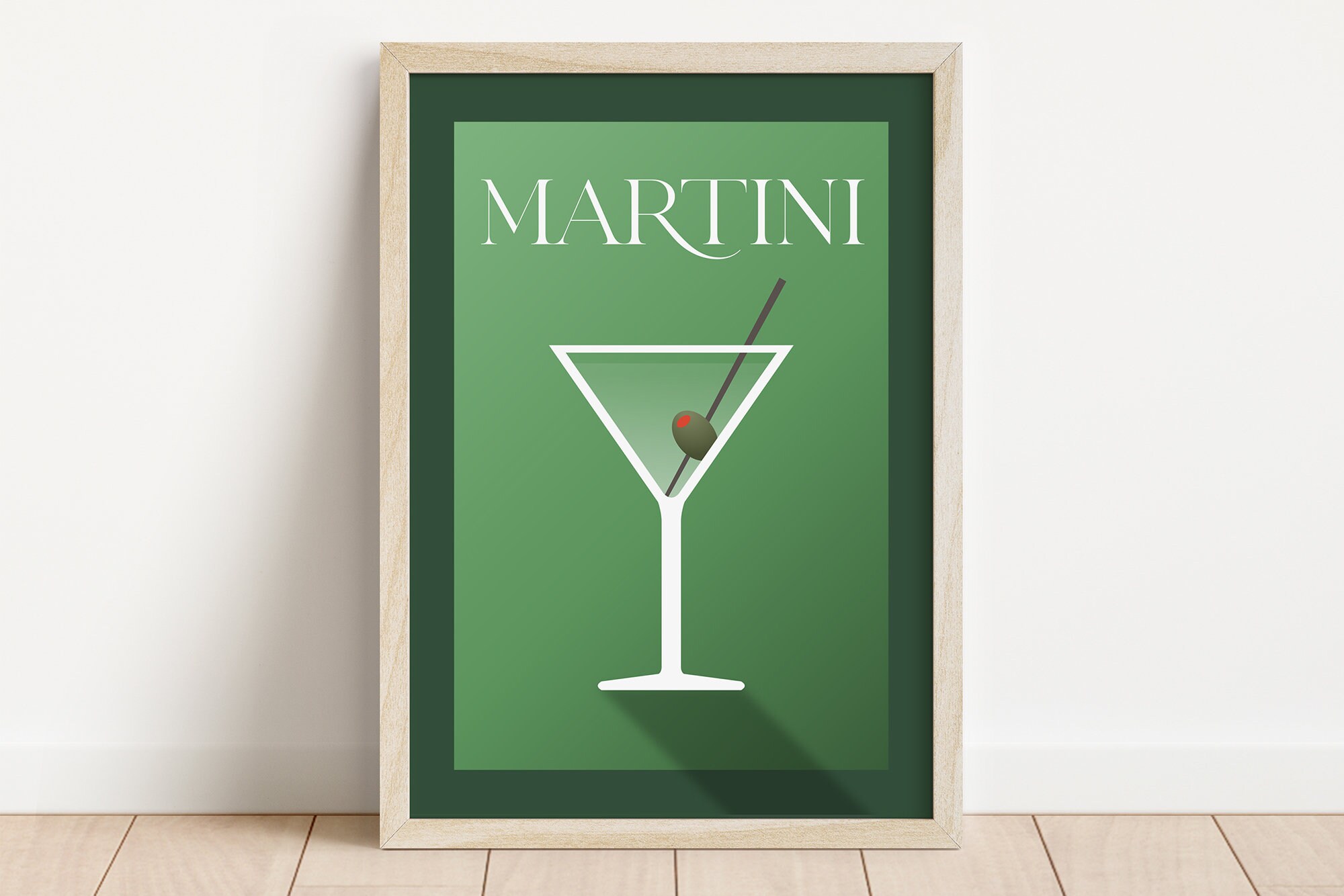 Martini Wall Art Mixology Poster Bar Digital Print Martini Home Decor ...
