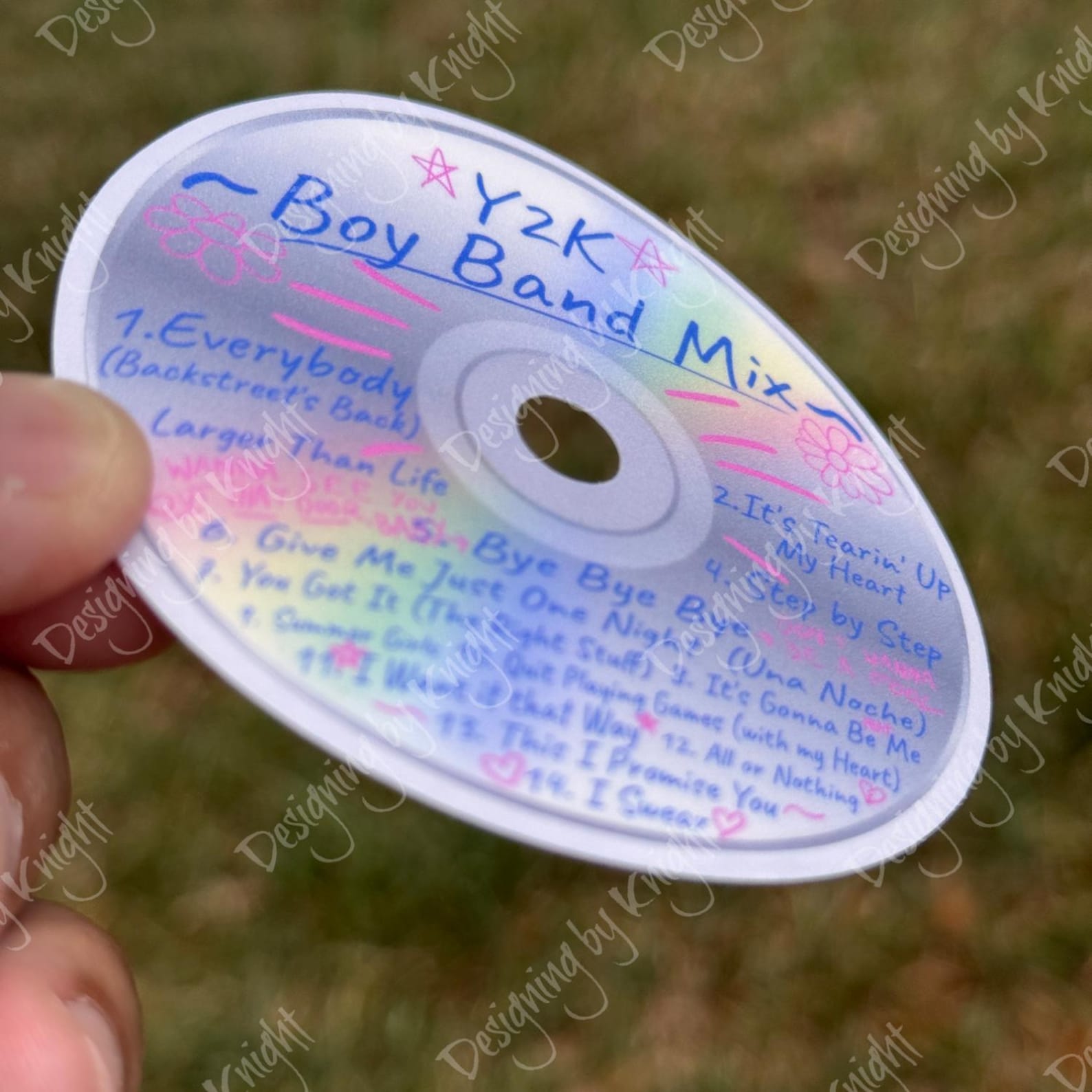 Boy Band Y2K Mix CD - Waterproof - 90's Compact Disc Music Sticker - Etsy