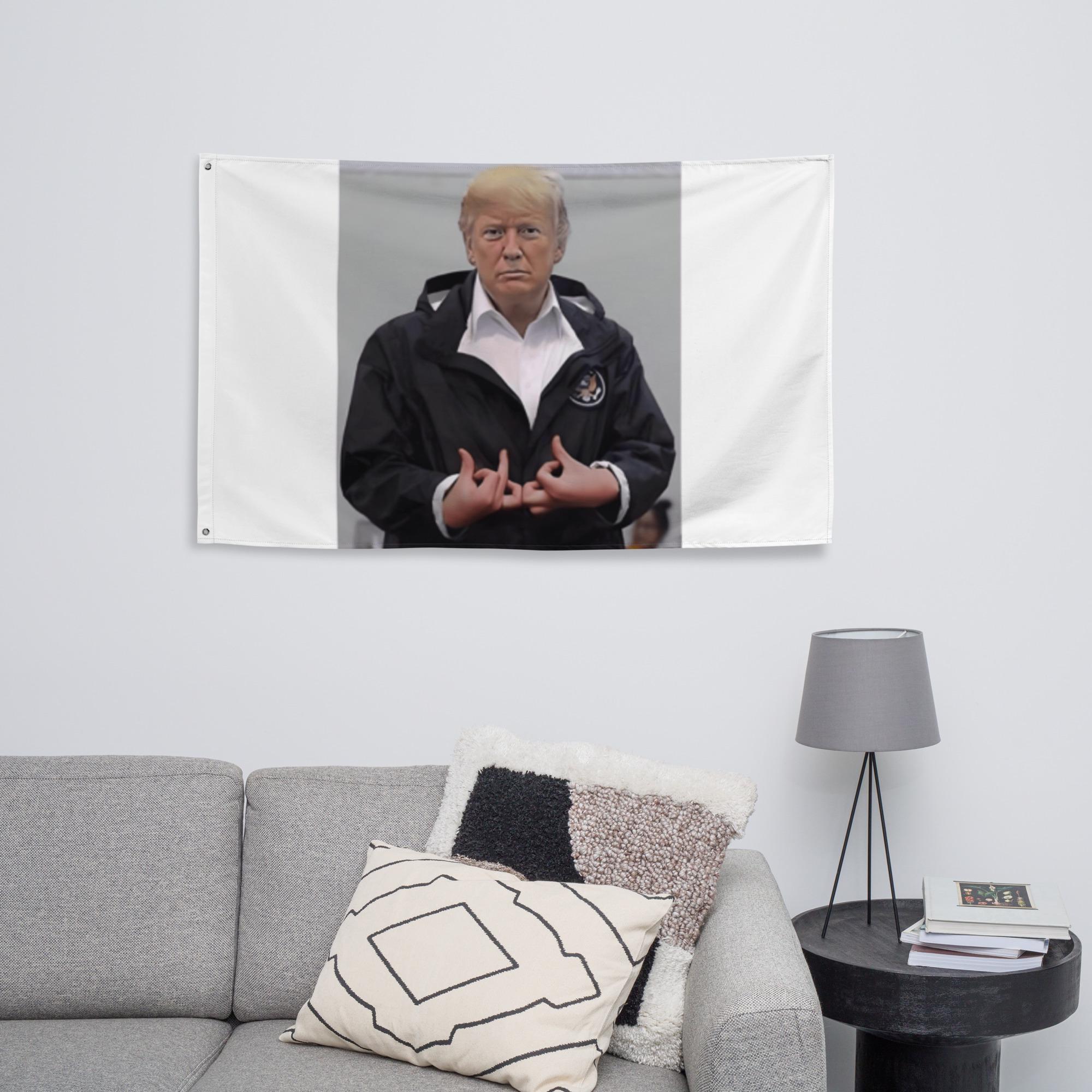 Trump Crip Flag | College Dorm Tapestry Room Decor Wall Hanging Funny ...