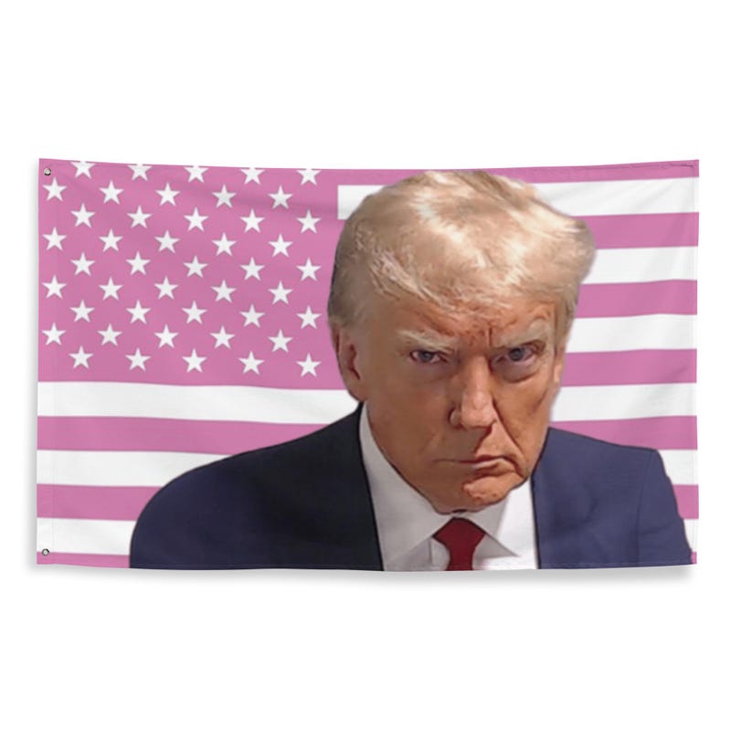 Pink Custom American Flag - Etsy