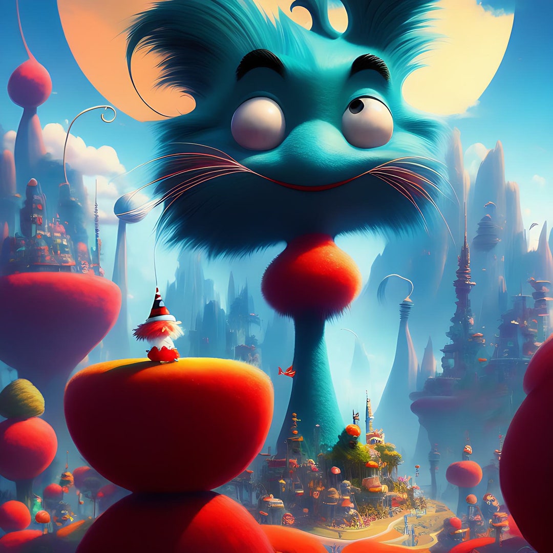 Dr. Seuss's Mystery Creature **ai-gen** - Etsy