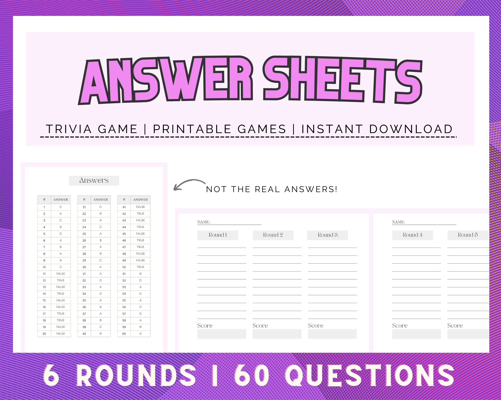 Eurovision Song Contest Trivia | Fun Printable Trivia Game | 60 Trivia ...