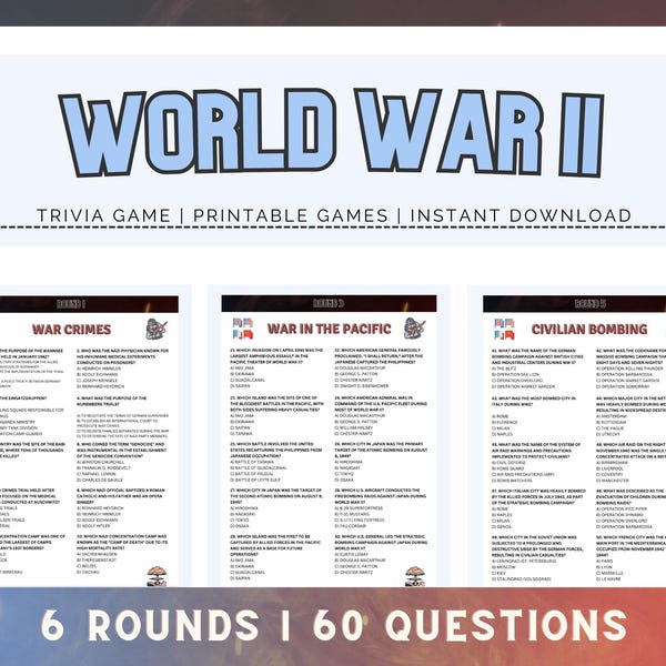 World War Ii Printables - Etsy