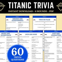 TITANIC Kids Scavenger Hunt - Titanic Birthday Party Printable - Last ...