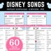 Disney Songs Trivia | Printable Disney Song Lyrics Game | Disney ...